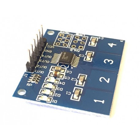 ماژول تاچ پد 1x4 ماتریسی Arduino Touch Pad Matrix با تراشه TTP224