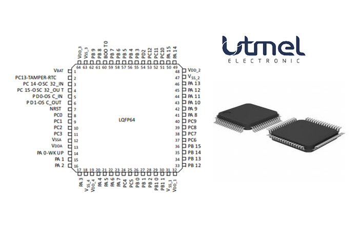 آی سی STM32F103RET6 با پردازنده ARM-CORTEX M3